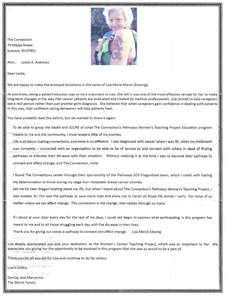 “A Pathway to connect and effect change” - The Connection